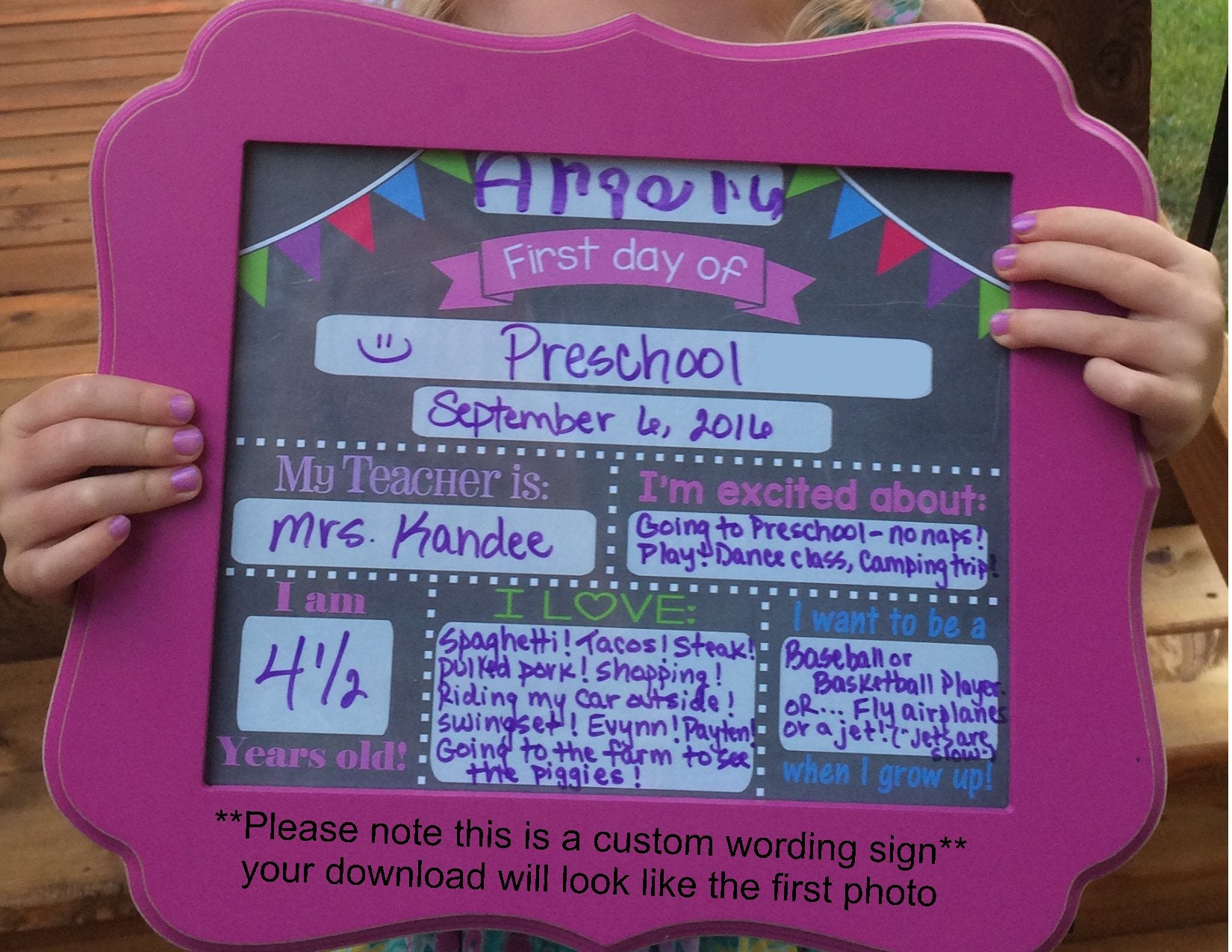 Printable First Day of School Sign Chalkboard Sign Print - Etsy