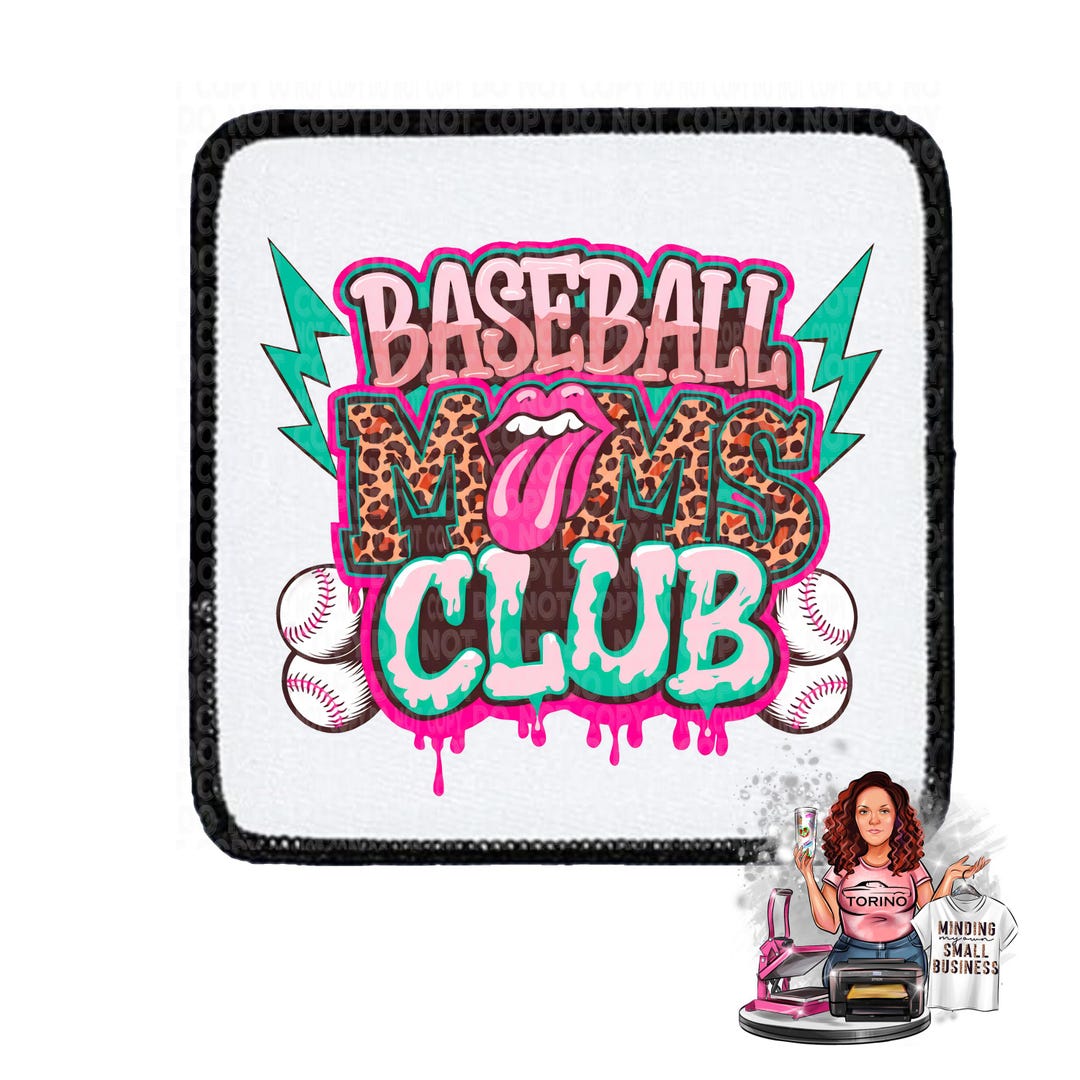 Baseball Moms Club Hat Patch, Trucker Hat Patch, Baseball Hat Patch ...
