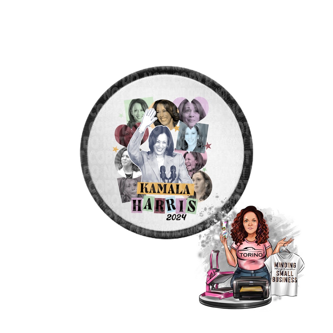 Kamala Harris Hat Patch, Harris 2024 Hat Patch, Kamala Iron on Hat ...