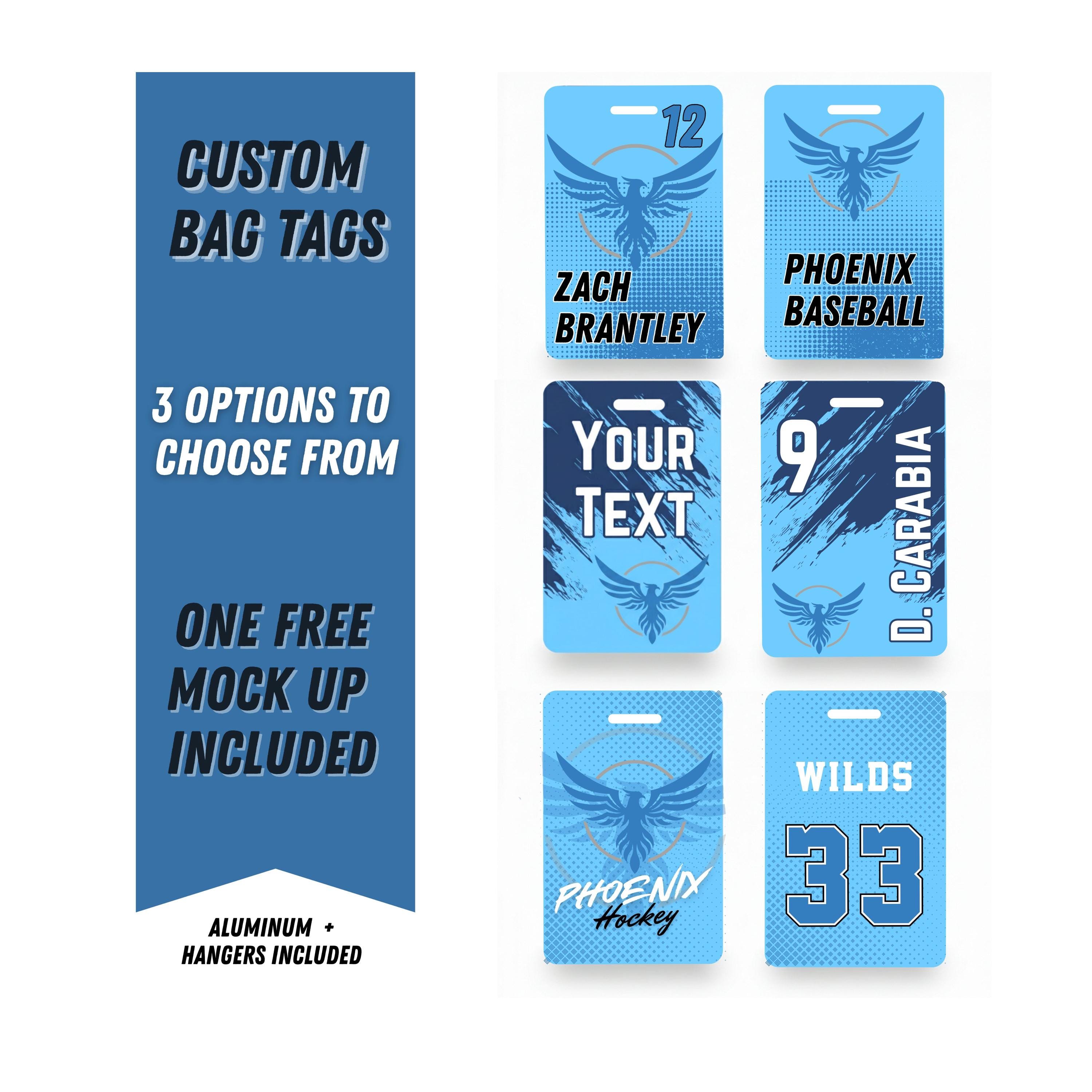 Sports Bag Tags -team With Logo Bag Tags, Team Bag Tags Colors, Hockey ...