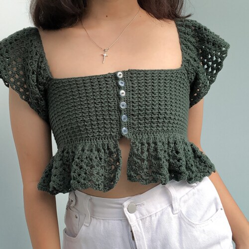 Vintage Vera Top CROCHET PATTERN/ Crochet Tutorial for a Top | Etsy