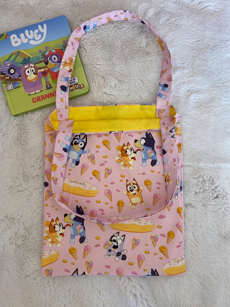 Bluey Inspired Kids Library Bag - Etsy