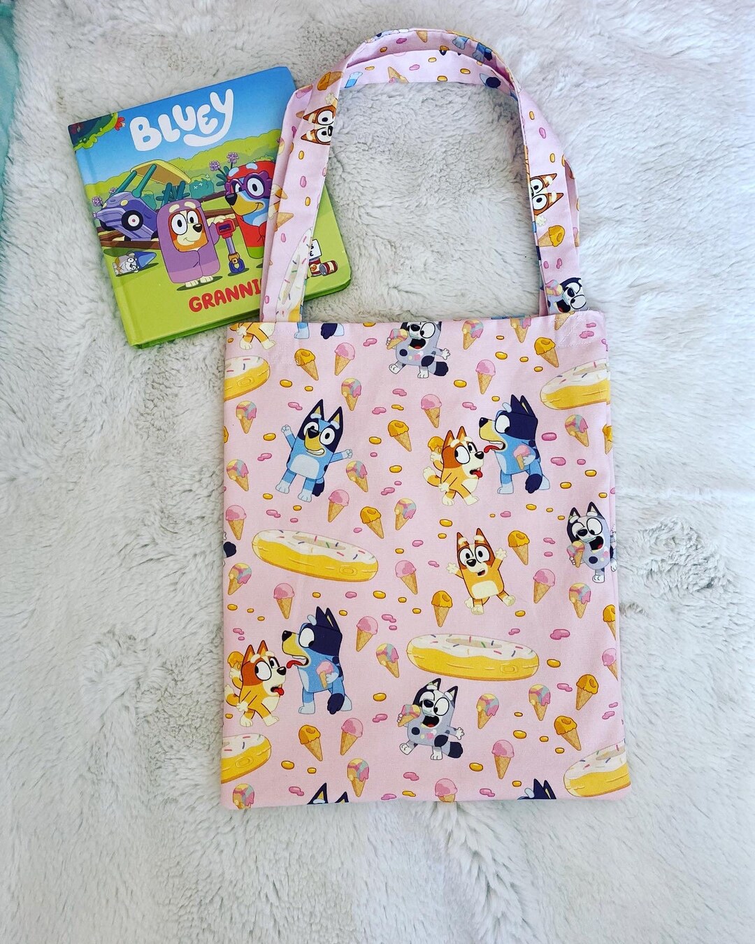 Bluey Inspired Kids Library Bag - Etsy