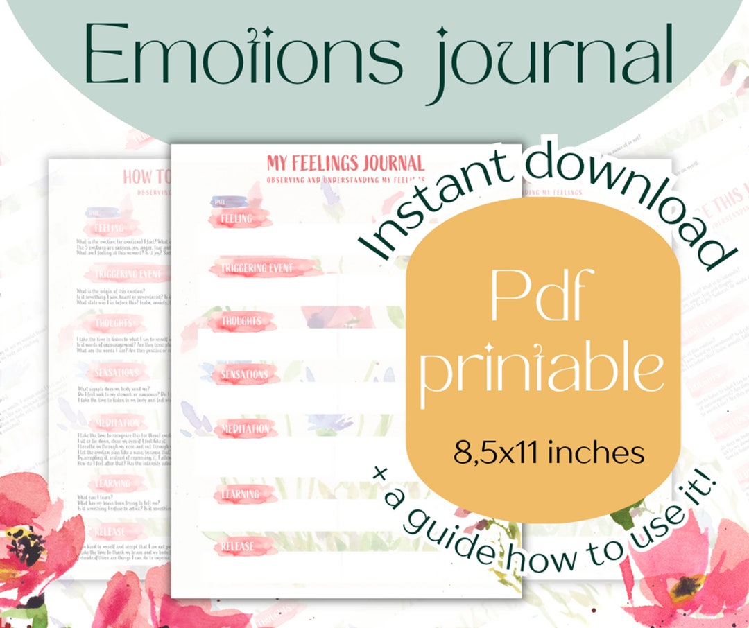 Mental Health Journal, Mindfulness Journal, Therapy Journal, Self Care ...