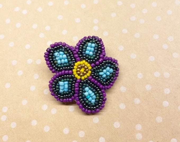 2.5 Inch Red Rose Seed Bead Rosette, Beaded Patch, Beaded Rosette ...