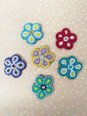 Beaded Red Dress Pin - Etsy Canada