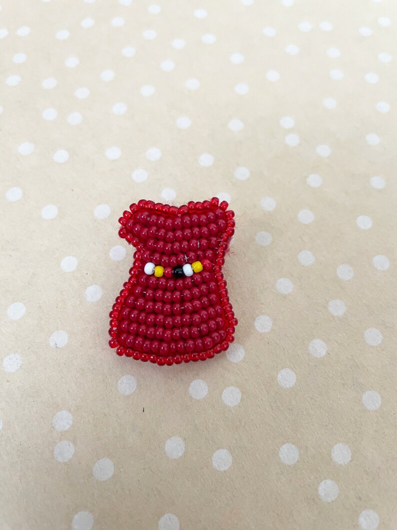 Beaded Red Dress Pin, MMIWG2S Awareness - Etsy