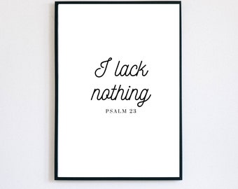 I Lack Nothing - Etsy