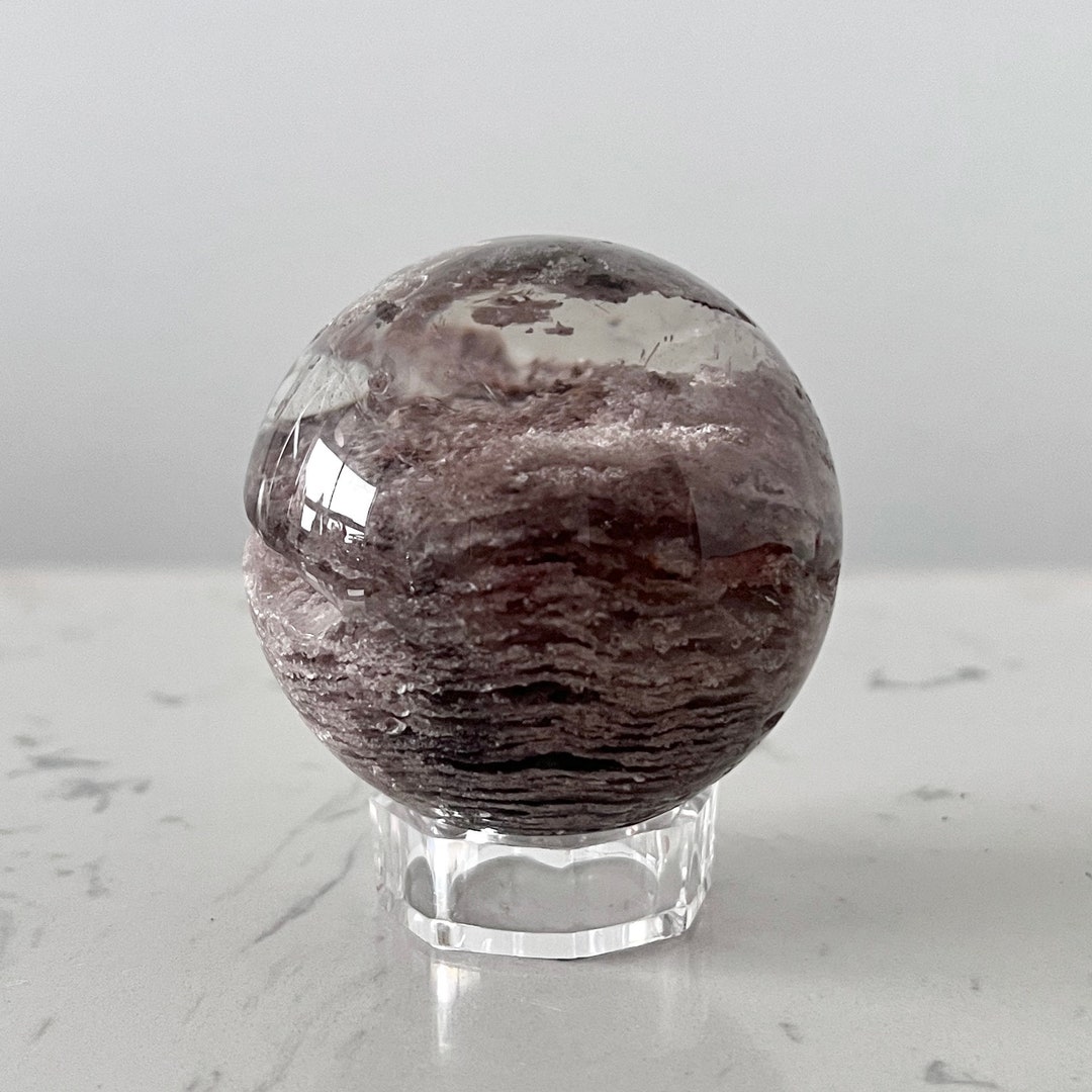 Mauve Pink Lithium Quartz Sphere - Etsy New Zealand