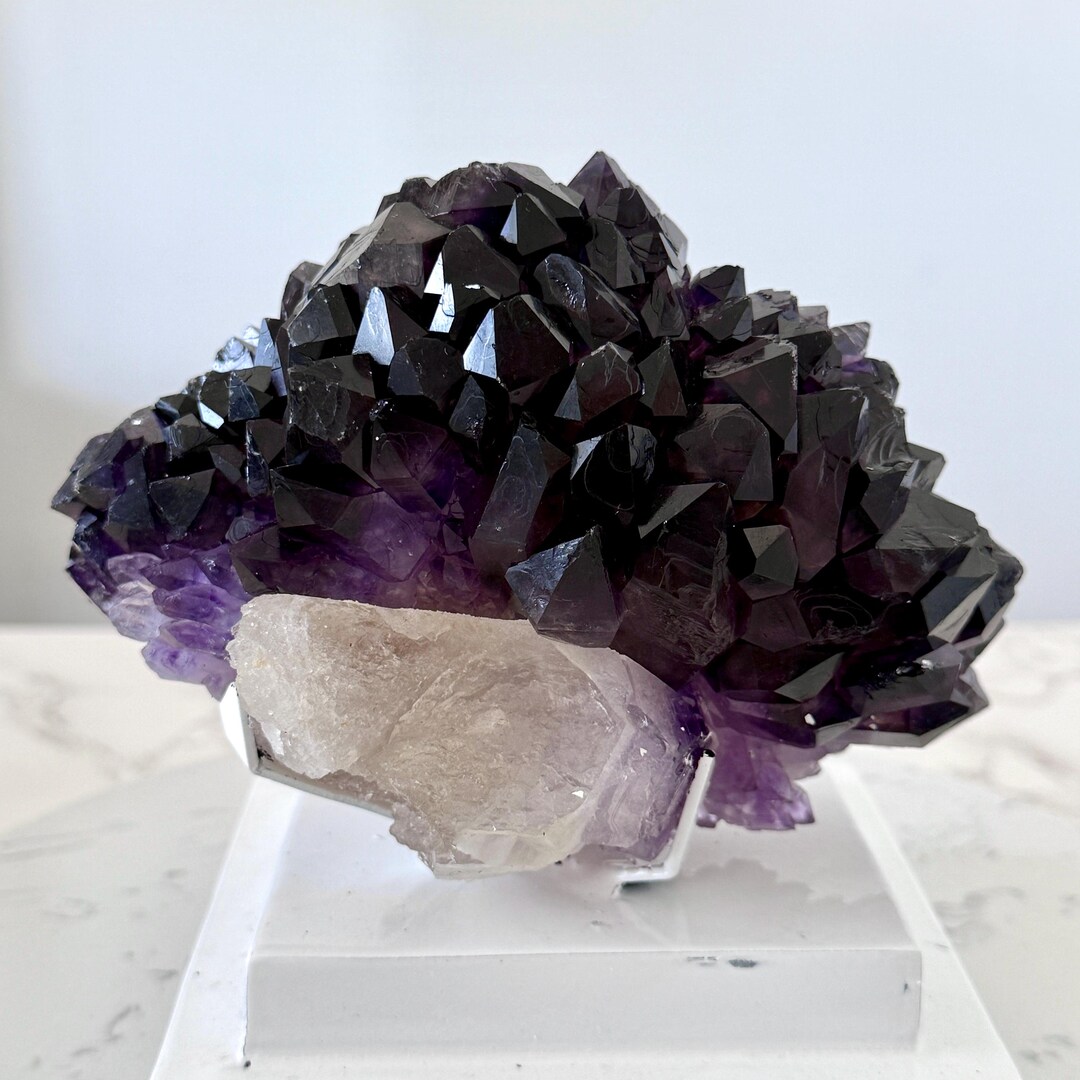 NEW FIND High Grade Amethyst Grape Jelly Elestial Flower Formation With ...