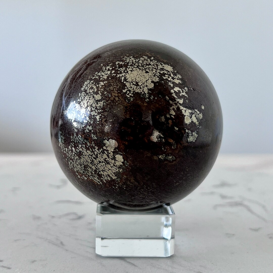 Rare Pyritized Dinosaur Fossil Bone Sphere Volga River Russia - Etsy