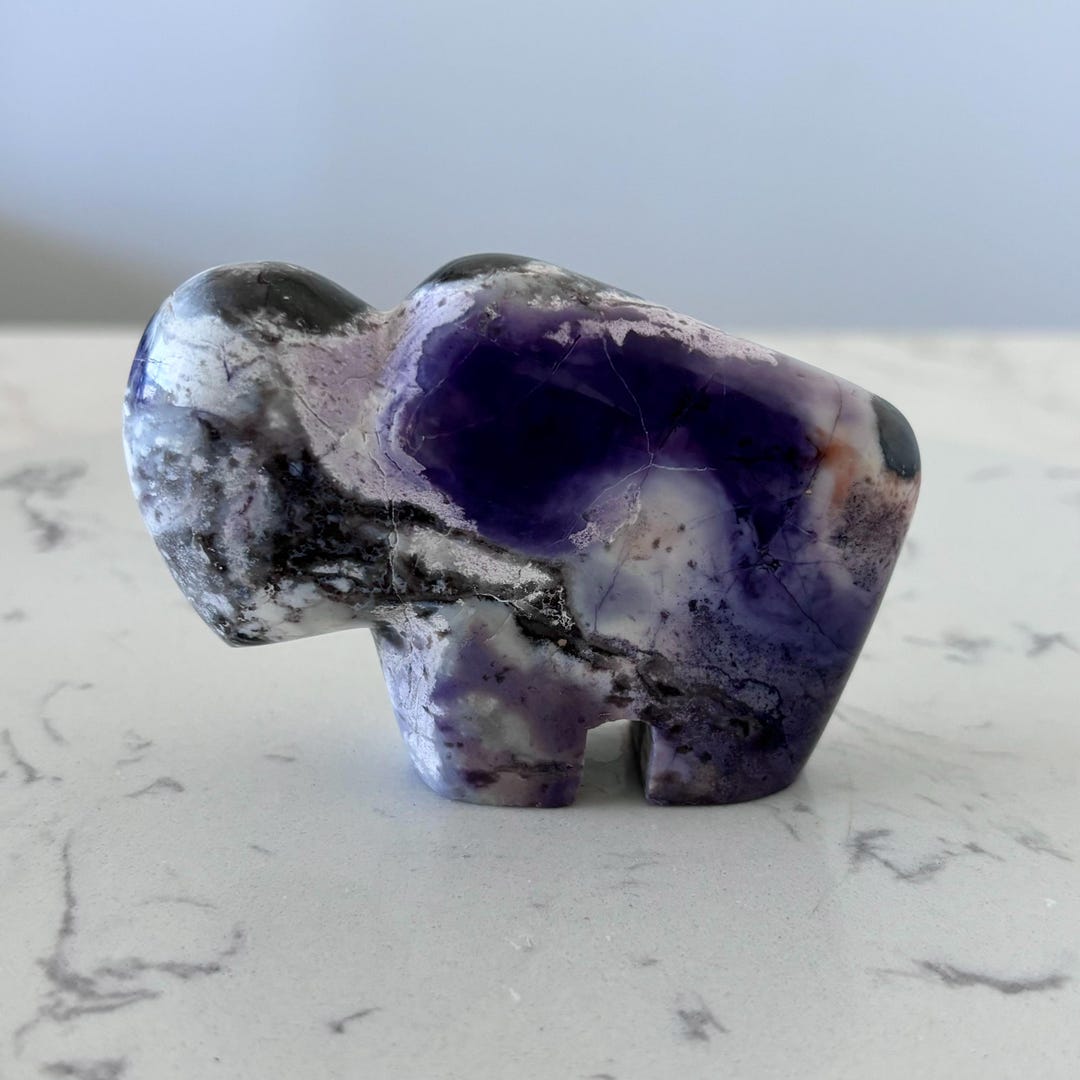 Tiffany Stone Zuni Animal Bison Opalized Fluorite Utah - Etsy