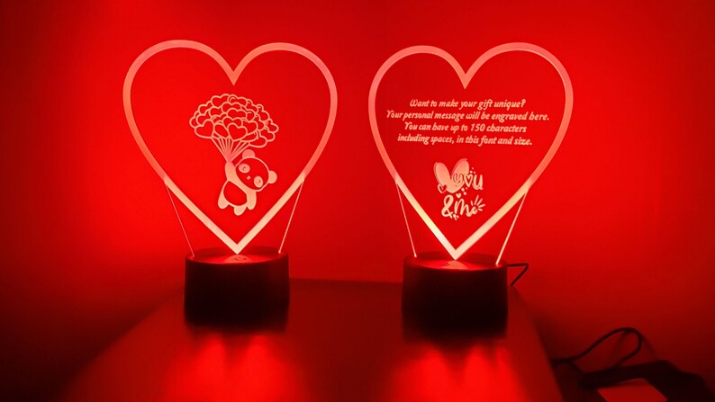 Cute and Custom LED Signs With Custom Message for Valentine's Day ...