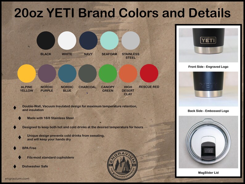 YETI Tumbler Personalized 30oz 20oz Engraved Custom YETI - Etsy