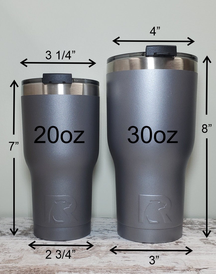 RTIC Tumbler Personalized 20oz and 30oz Tumbler Laser - Etsy