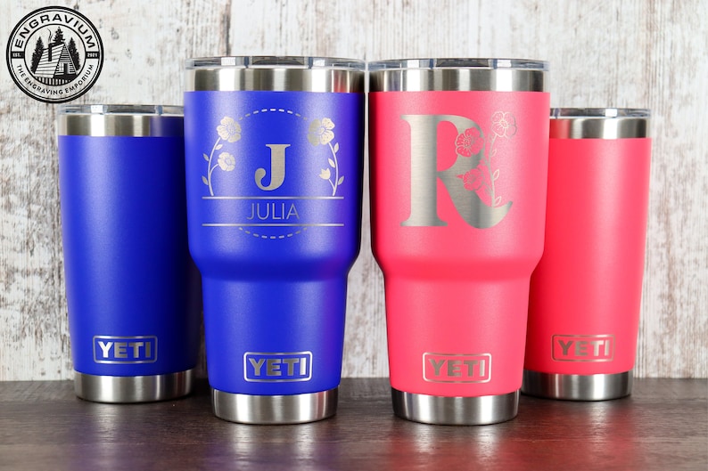 Personalized YETI Tumbler Custom Name Monogram & Vacation - Etsy
