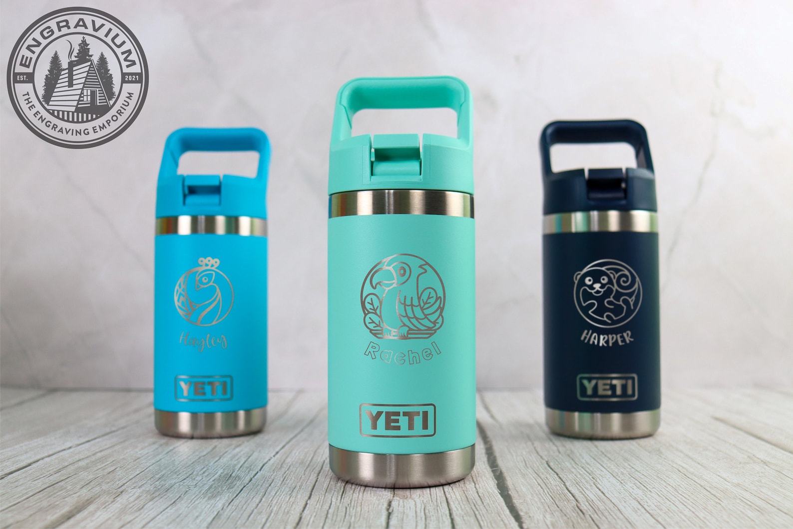 Personalized YETI Kids Water Bottle | Zoo Buddy | 12 Oz | Custom Kids ...
