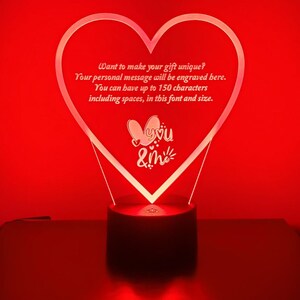 Cute and Custom LED Signs With Custom Message for Valentine's Day ...