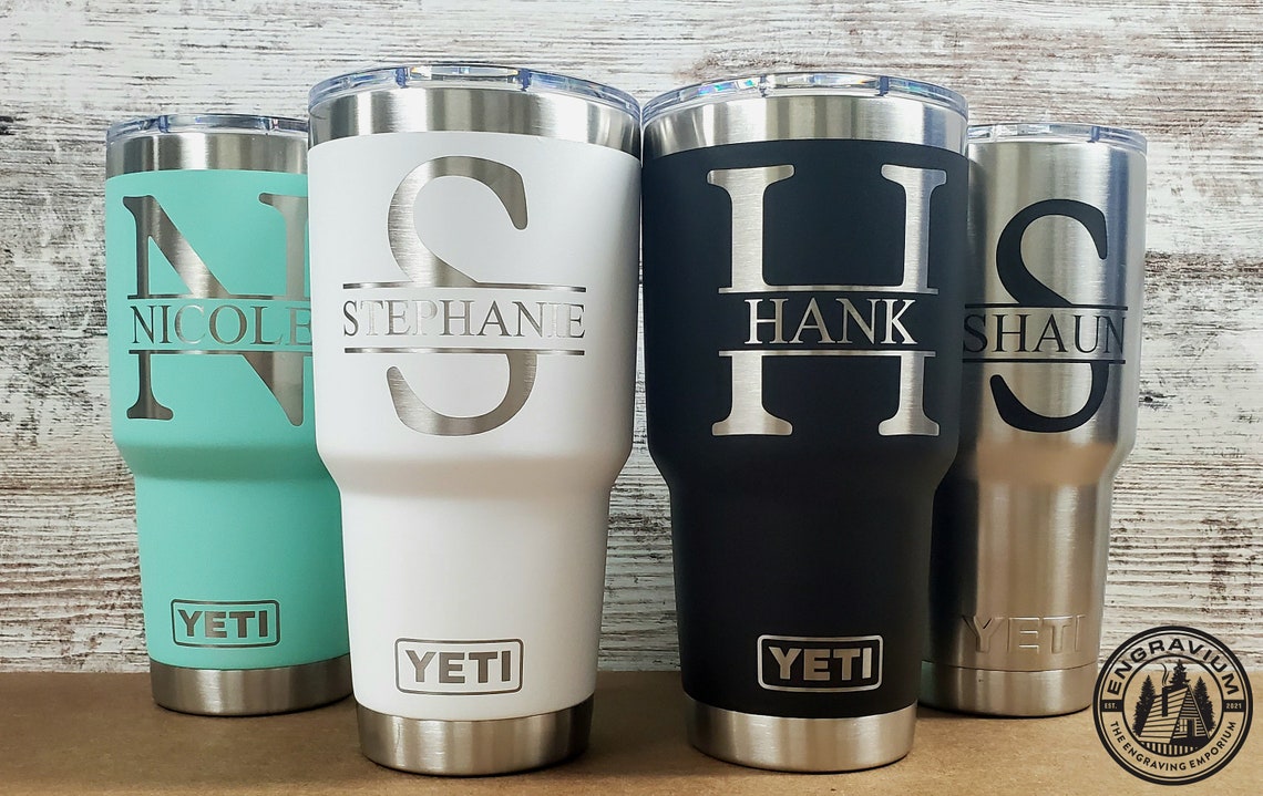 Personalized YETI Tumbler Custom Name Monogram & Vacation - Etsy