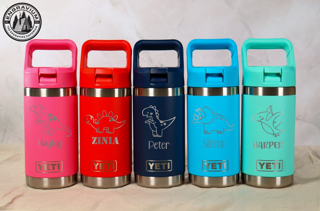 Personalized YETI Kids Rambler | Dinosaur Kids Tumbler | Custom YETI ...