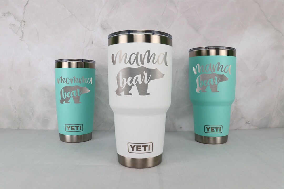 Personalized YETI Tumbler Mama Bear | Mothers Day Gift 2023 | 20oz ...