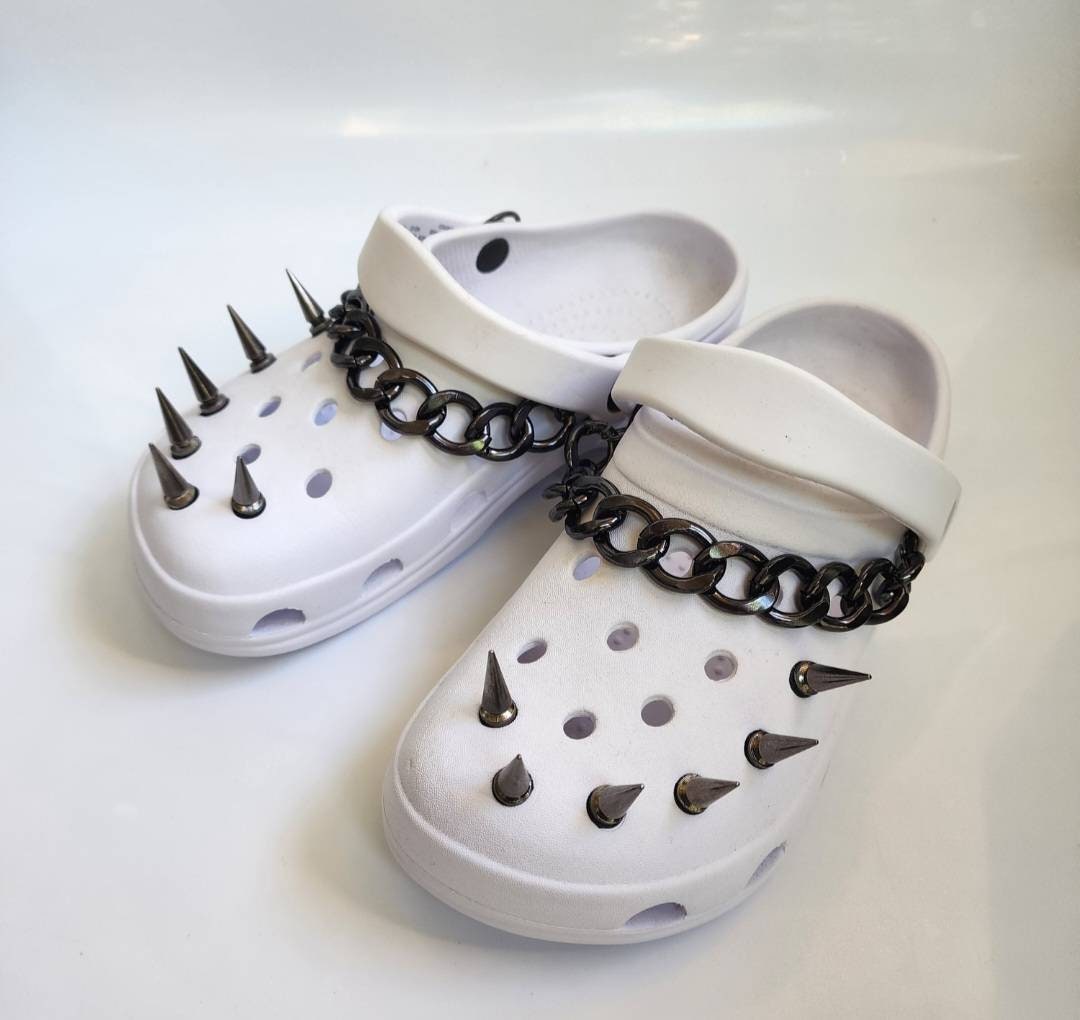 Buy Metal Punk Charms And Chains Goth Shoe Charms Metal, 44% OFF