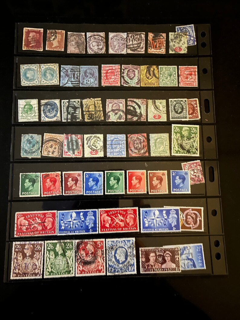 Vintage Stamps GB 1900s Onward | Etsy