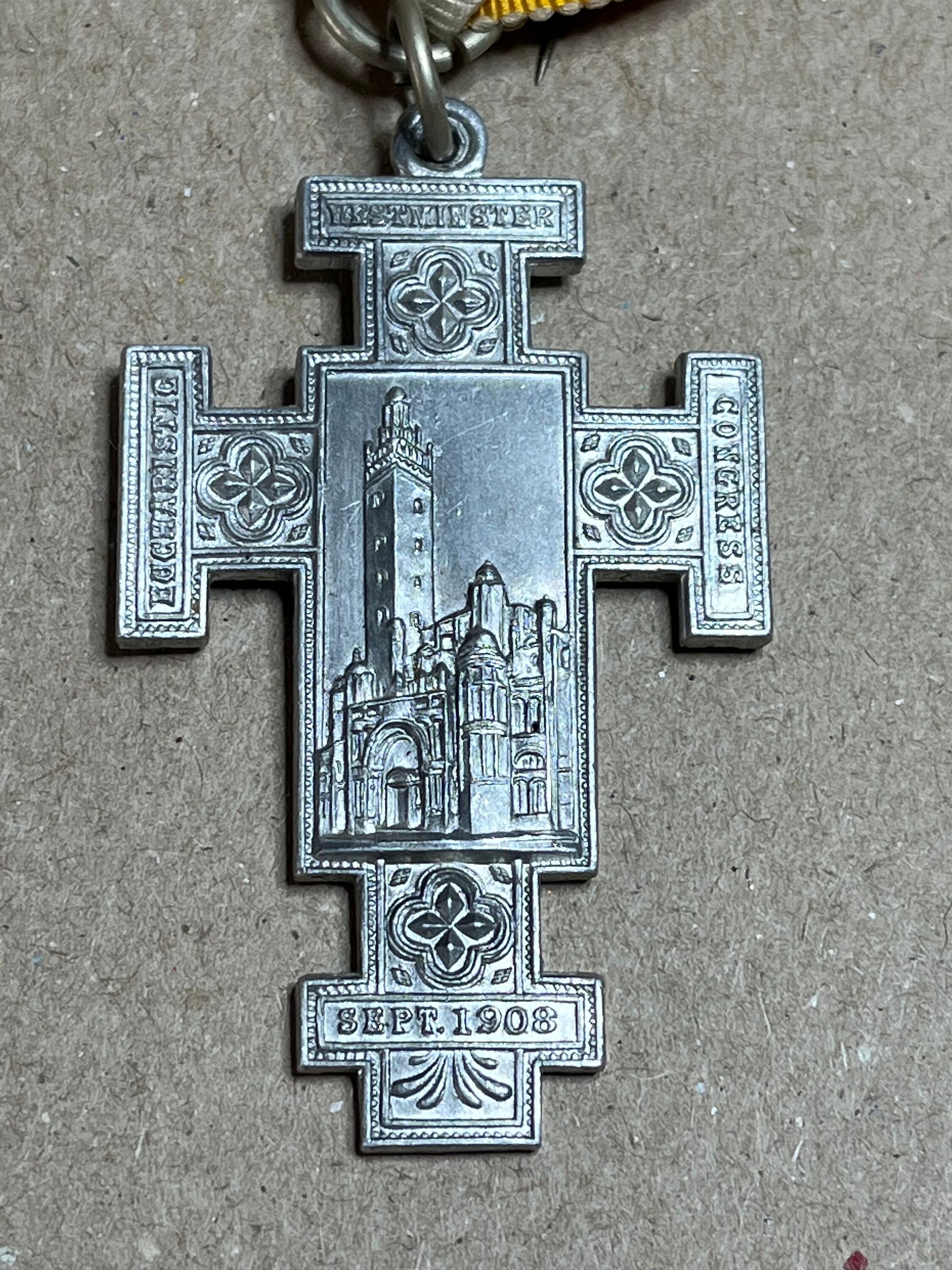 Very Rare Antique IHS Eucharistic Westminster Congress 1908 Medal ...