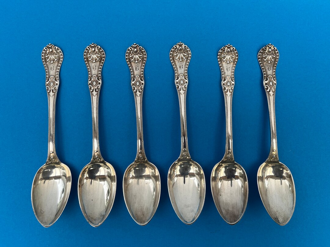 Rare Scottish Antique Victorian Solid Silver Teaspoons 1858 - Etsy