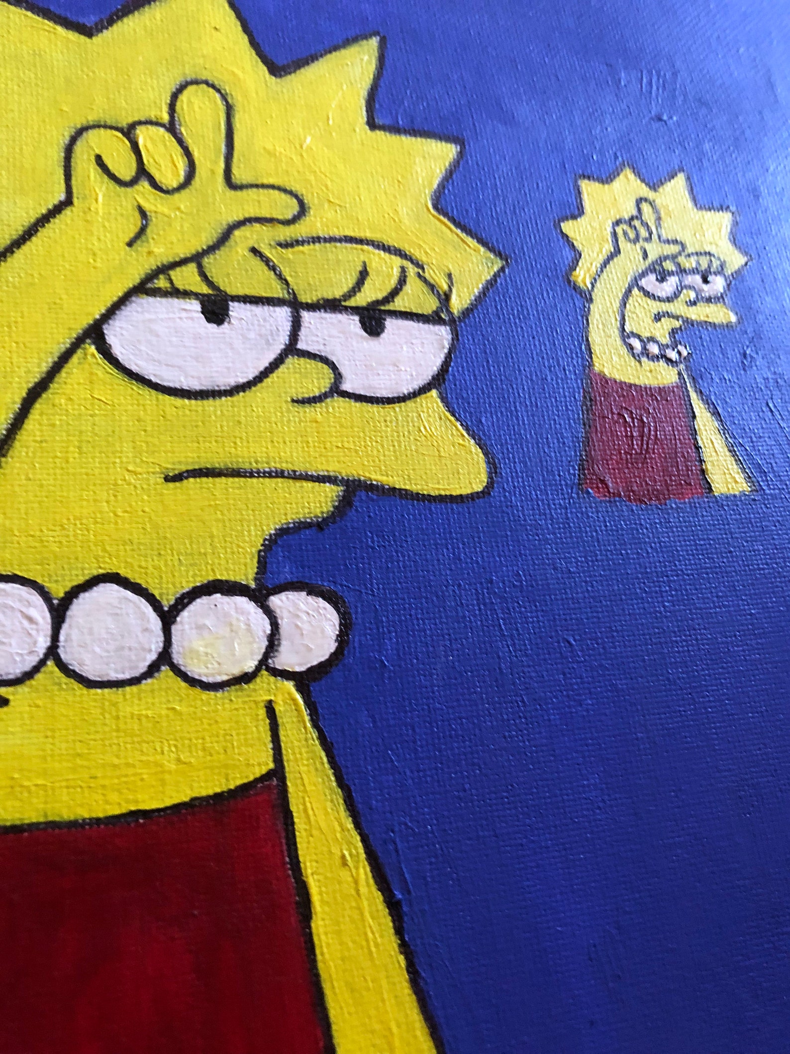 Lisa Simpson Loser Painting - Etsy