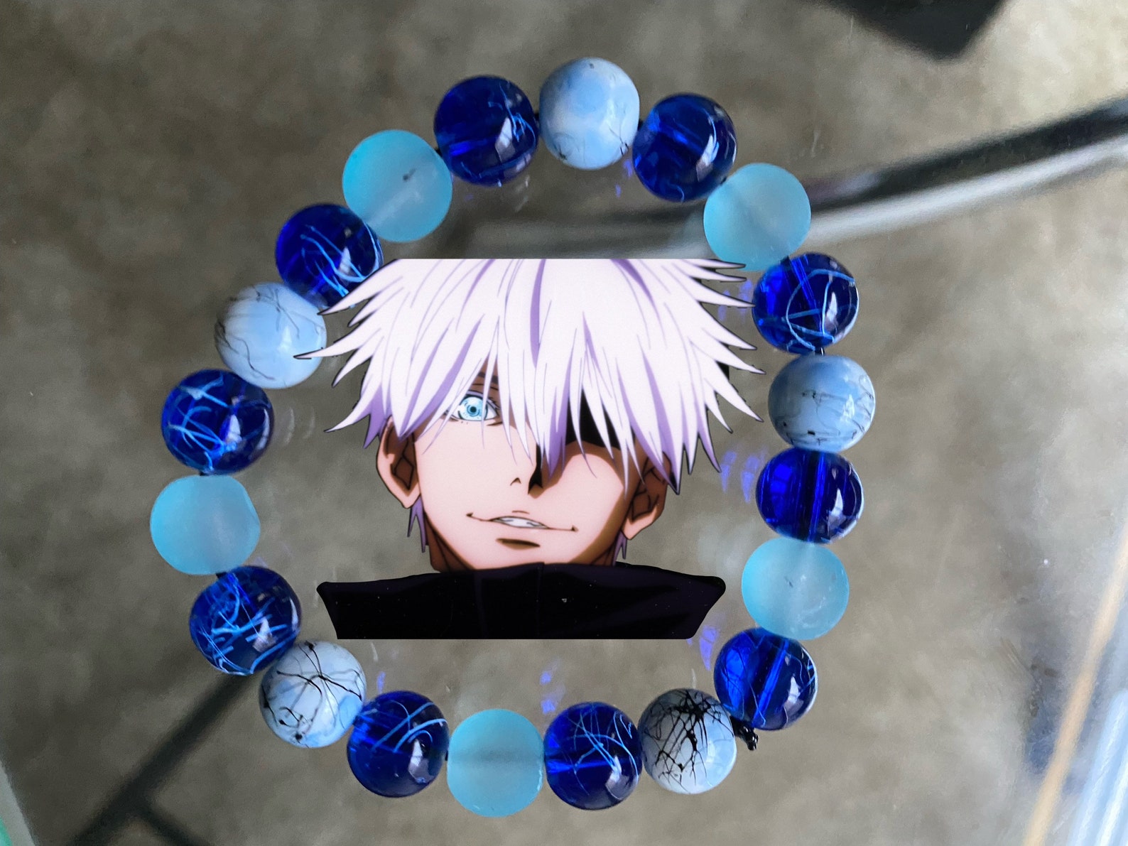 Gojo Satoru jujutsu Kaisen jjk bracelet perlé inspiré de - Etsy France