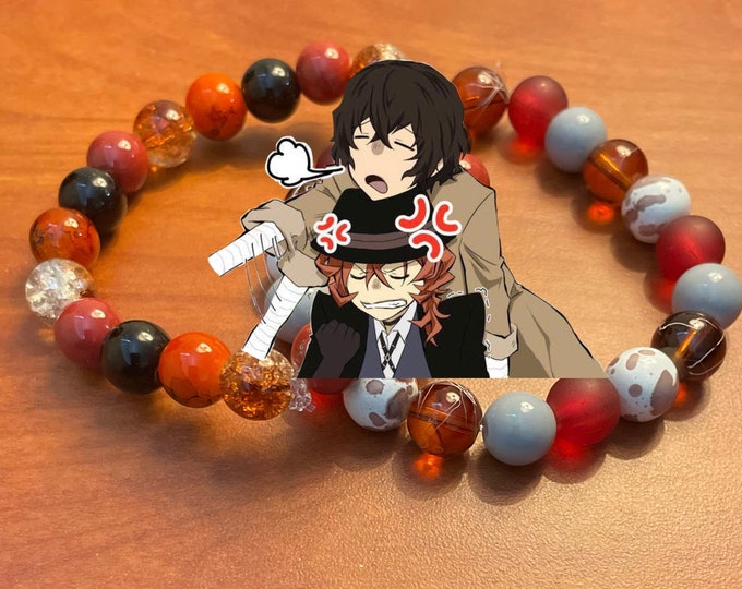 Chuuya and Dazai Inspired Matching Bracelets Anime Bungo Stray Dogs - Etsy