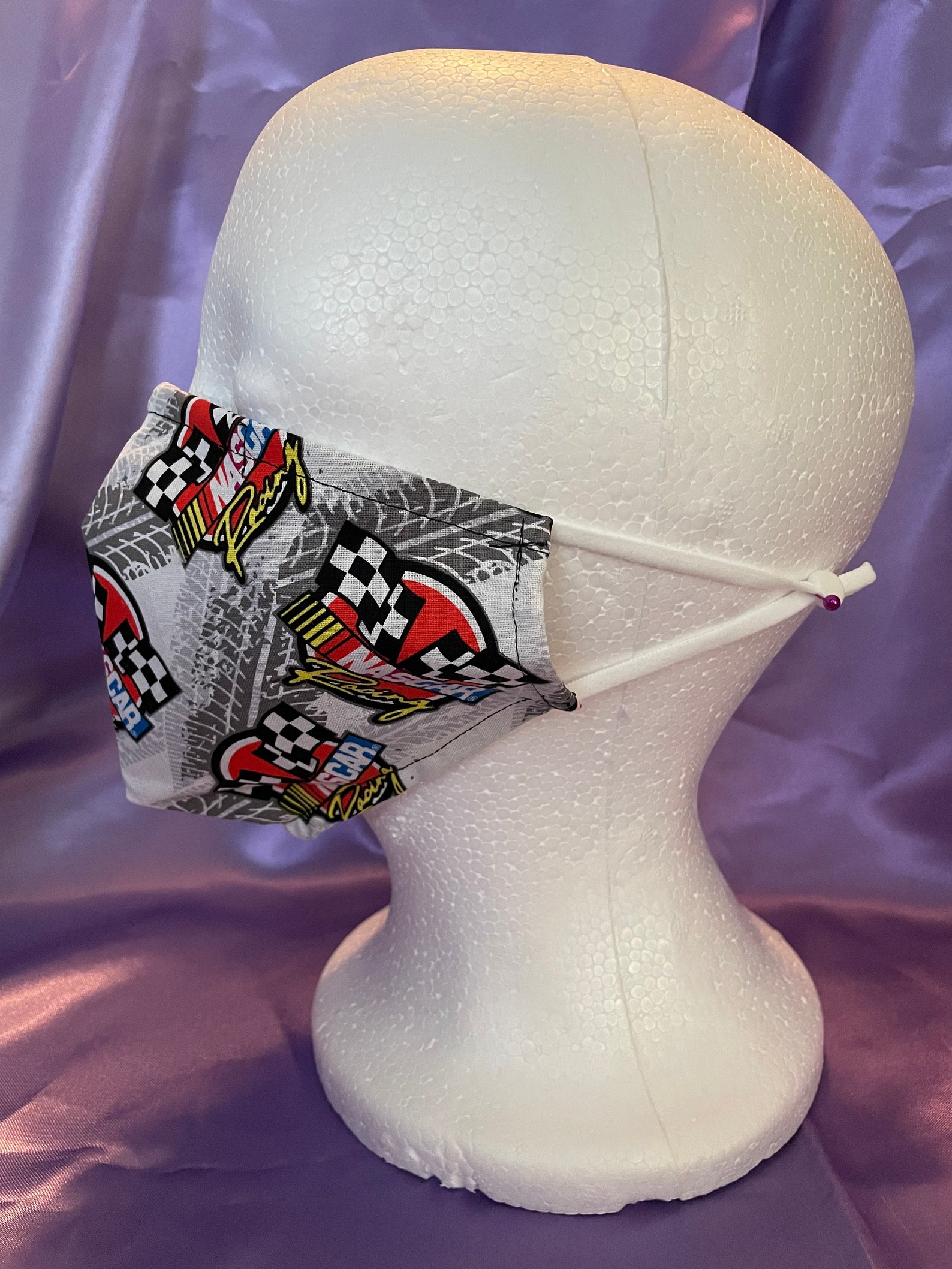 NASCAR tire marks mask | Etsy