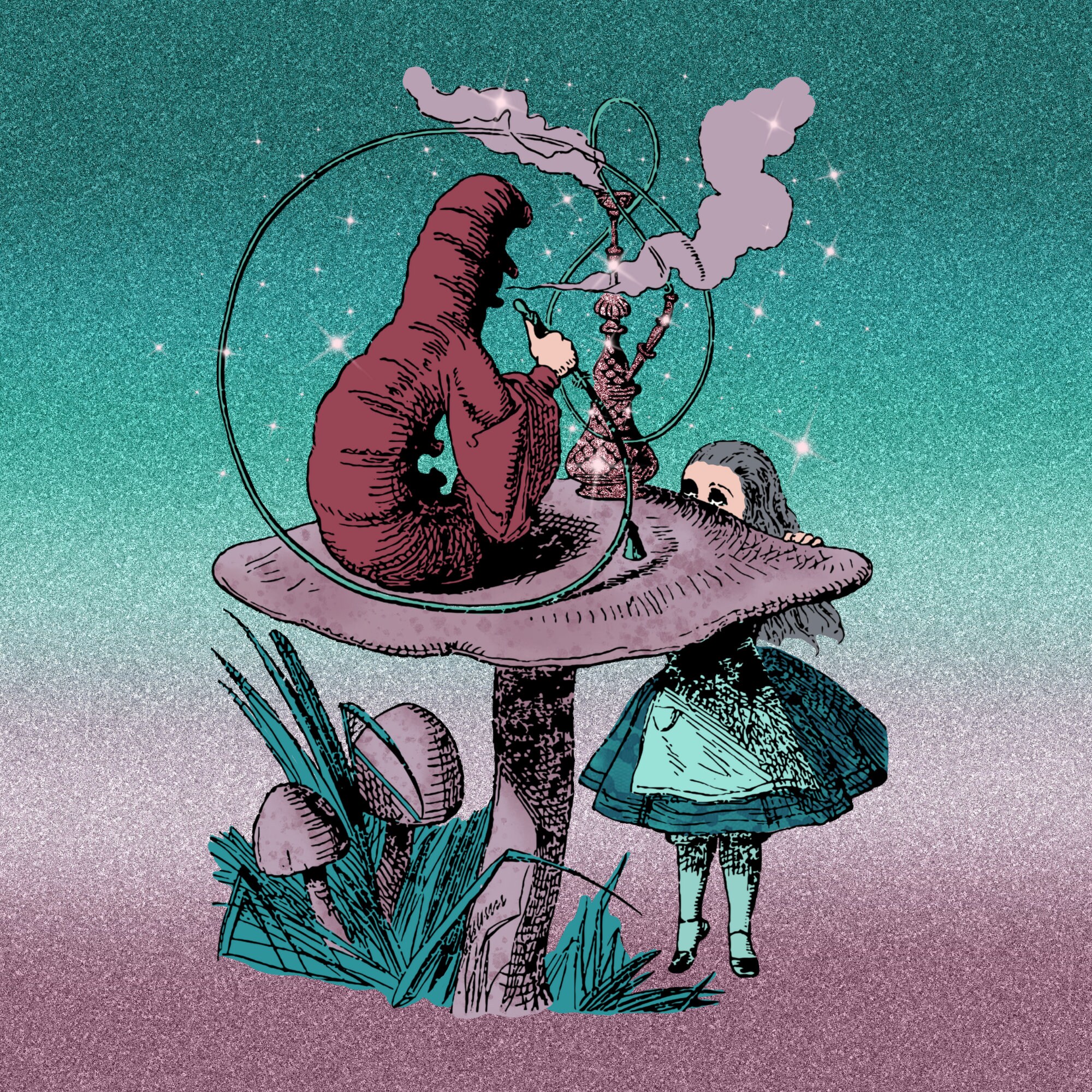 Alice In Wonderland Inspired Hookah