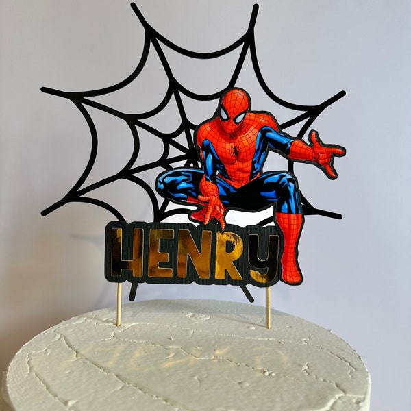 Spiderman Cake Topper - Etsy Australia