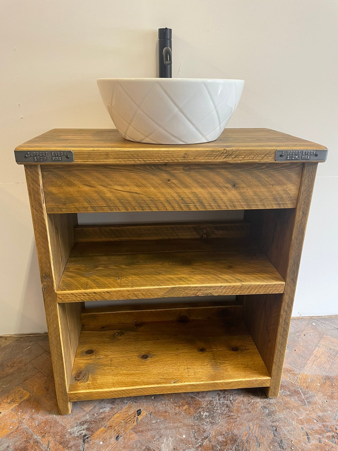 BEWDLEY Reclaimed Wood Rustic Bathroom Wash Stand - Etsy UK