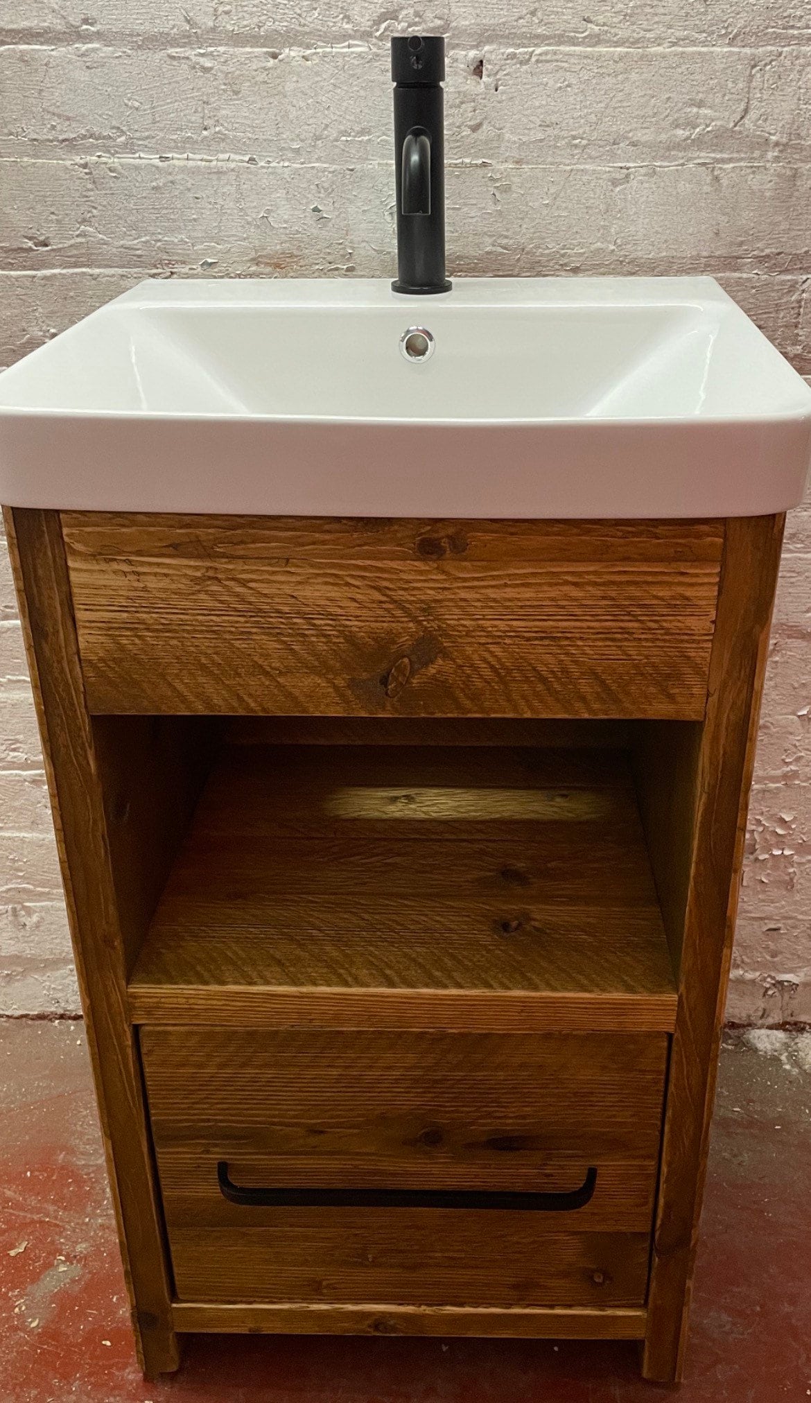 BRISTOL Reclaimed Wood Vanity Unit | Etsy