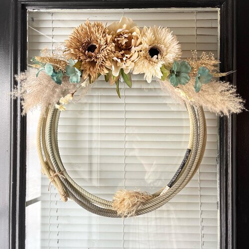 Lariat Wreath/ Lasso Wreath/ Rope Wreath/ Farmhouse Wreath/ - Etsy