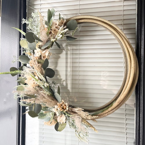 Lariat Wreath/ Lasso Wreath/ Rope Wreath/ Farmhouse Wreath/ - Etsy