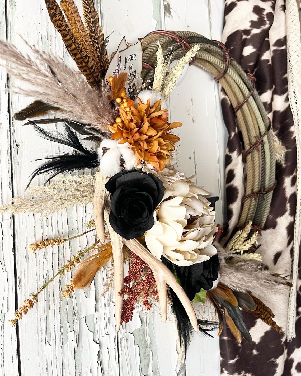 Lariat Wreath/ Lasso Wreath/ Rope Wreath/ Farmhouse Wreath/ - Etsy