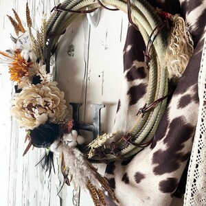 Lariat Wreath/ Lasso Wreath/ Rope Wreath/ Farmhouse Wreath/ cowboy ...