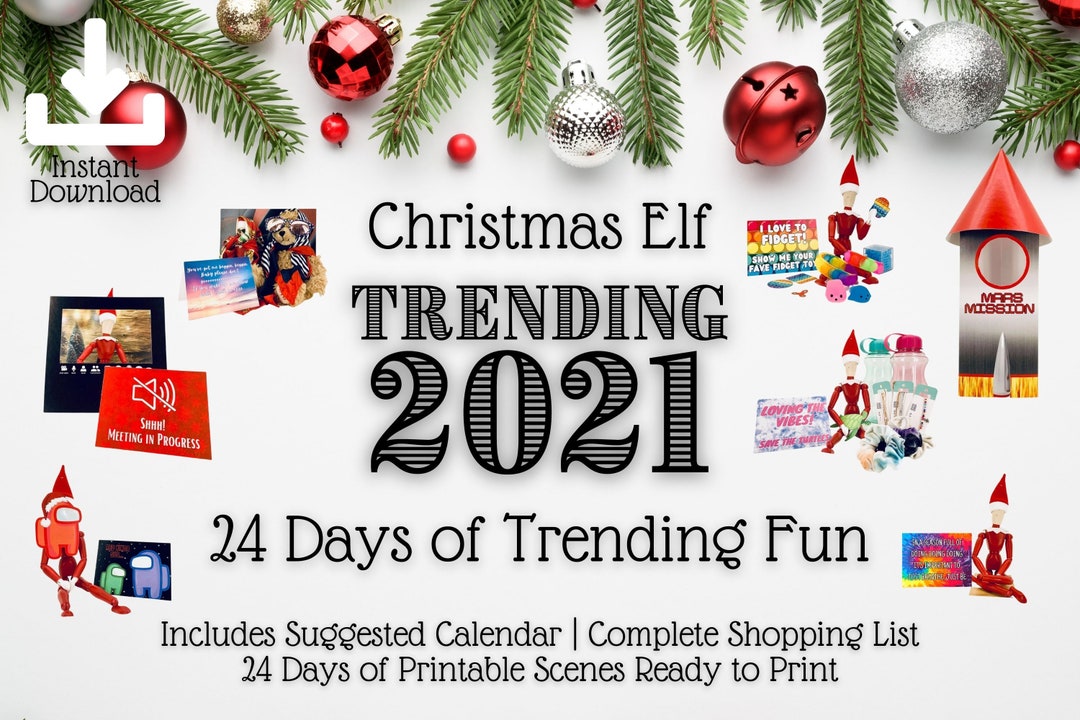 Elf Kit Trending 2021 Digital Download Complete 24 Day Set Elf - Etsy