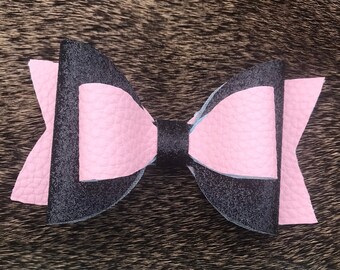 Pastel Goth Hair Clip or Brooch Lavender Bow With Black Glass - Etsy