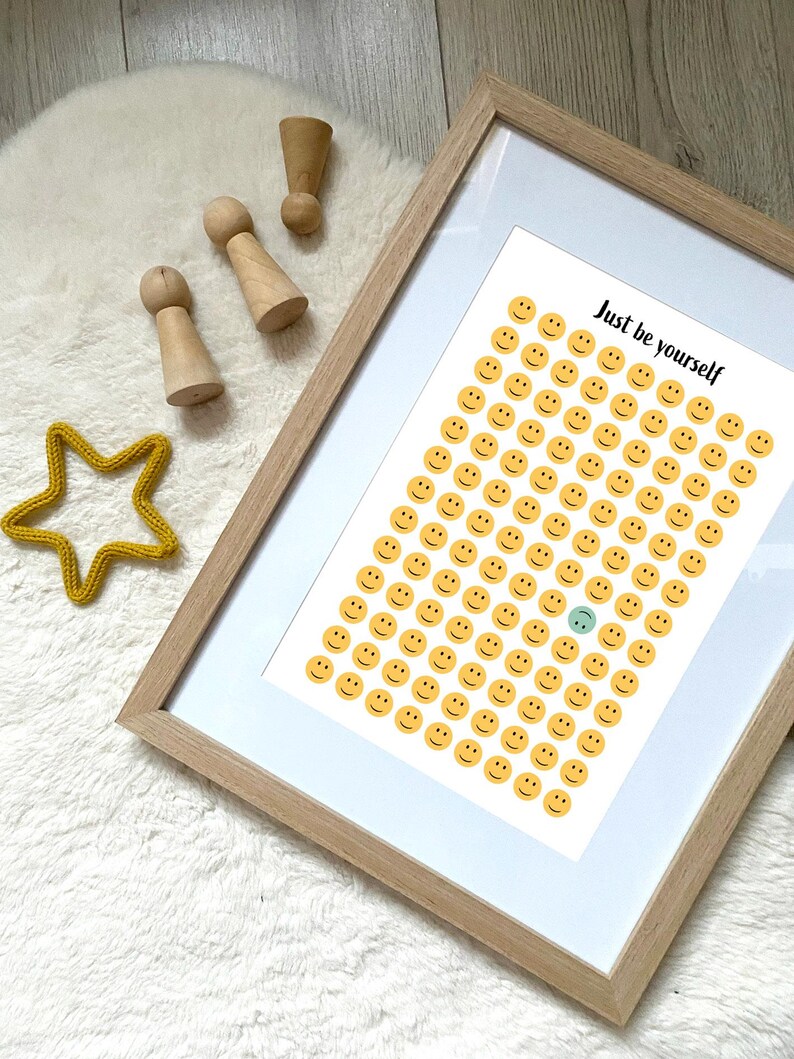 Kids Affirmations, Smiley Face, Positive Poster, Playroom Wall Art, Be ...