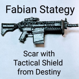 Fabian Strategy "near Future" Scar Clone With Riot Shield 1:12 Toy ...
