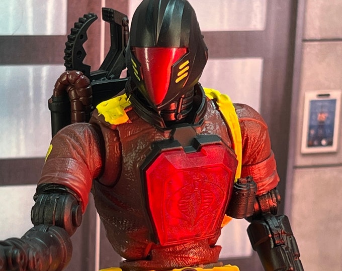 Python Red Chest Plate Armor Snakebite Logo Version Fits Battle Android ...