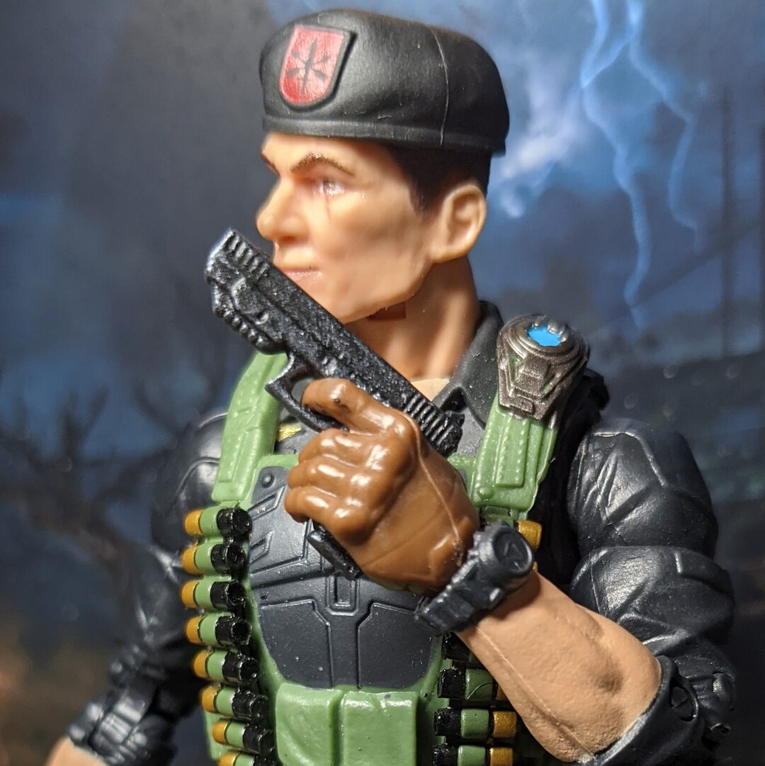 Austrian 9mm S19 Tactical With Under Rail and Muzzle Brake Pistol 1:12 ...