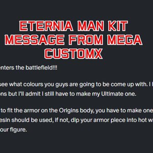 Mega Customx Eternia Man Premium Character Kit MOTU Origins Scale Toy Accessory (print on Demand ...