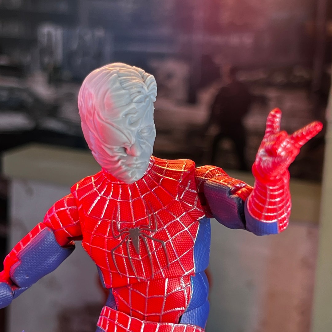 SP3 Spider Vigilante Symbiote Infection Stage 2 3D Printed Head Sculpt ...