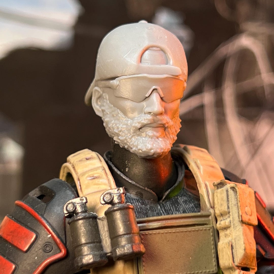 Codename Victor PMC Operator 3D Printed Head Sculpt (unfinished, Made ...
